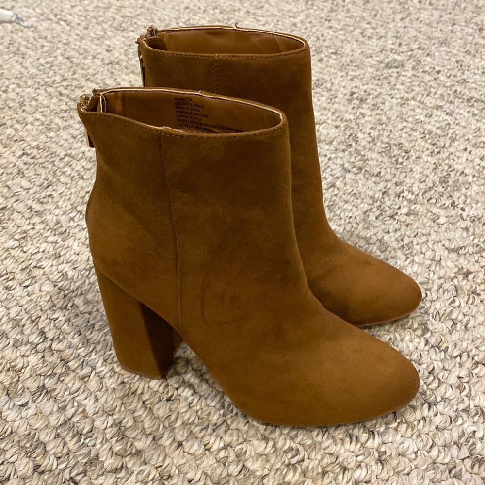 Beautiful Brown Heeled Ankle Booties - Gem